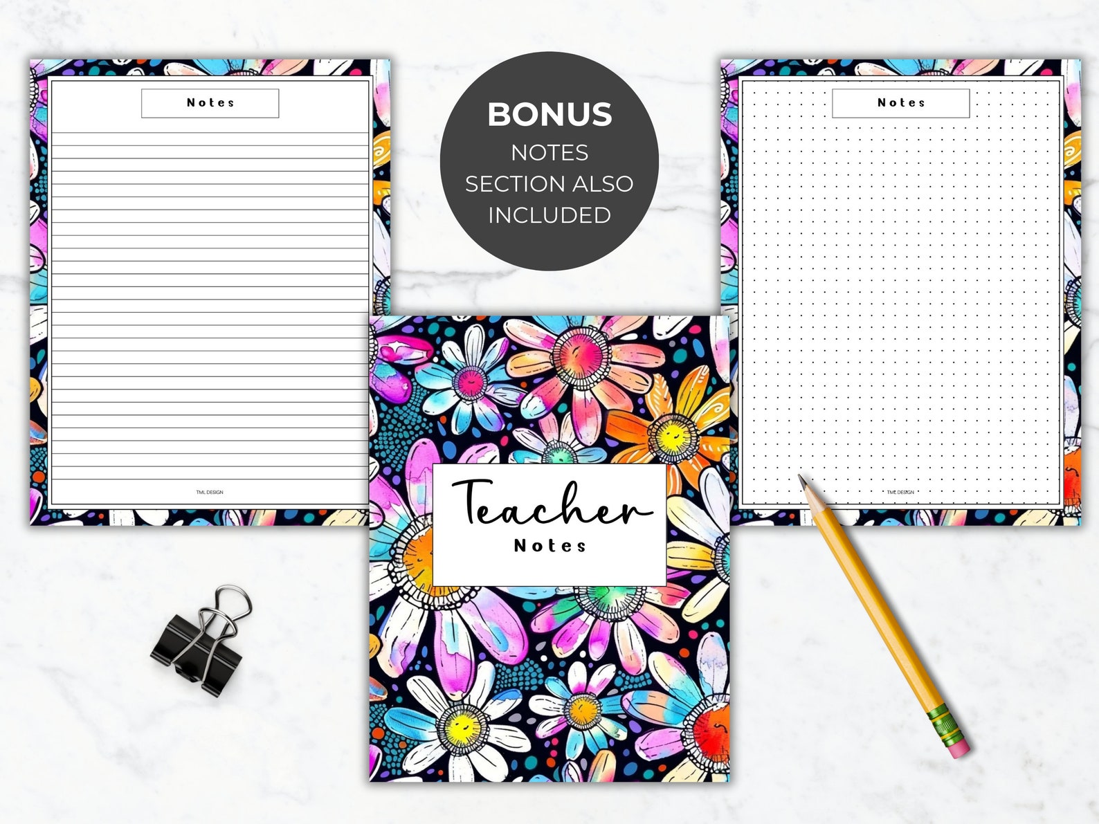 Teacher Planner Printable 2024-2025 School Calendar Lesson Planner ...