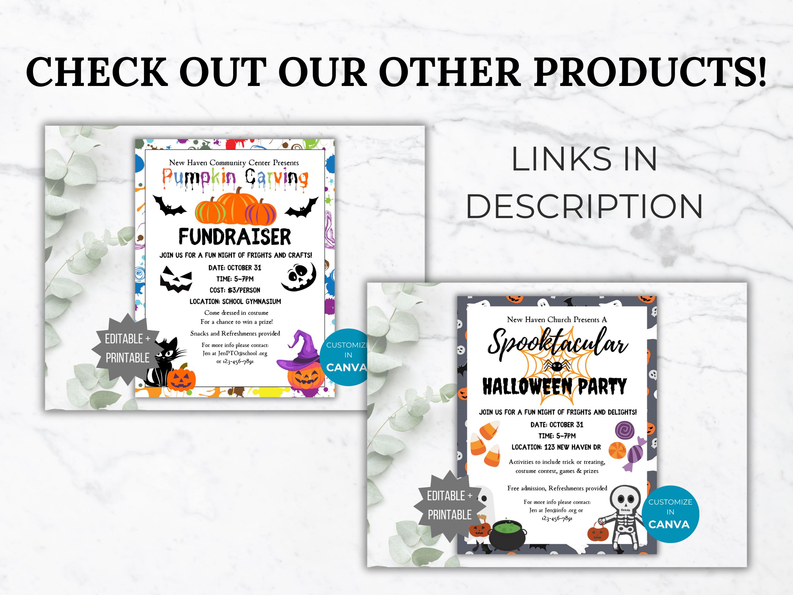 Halloween Block Party Flyer Template Fall Neighborhood Block Party ...