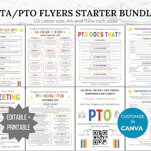 Editable PTO Flyer Bundle PTO Hand Out Templates Why Join the Pto ...