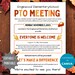 Thanksgiving PTA Meeting Flyer Printable PTO Fall Meeting Flyer ...