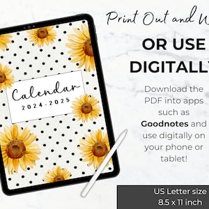 School Calendar Planner 2024-2025 Printable Monthly Calendar Back to ...