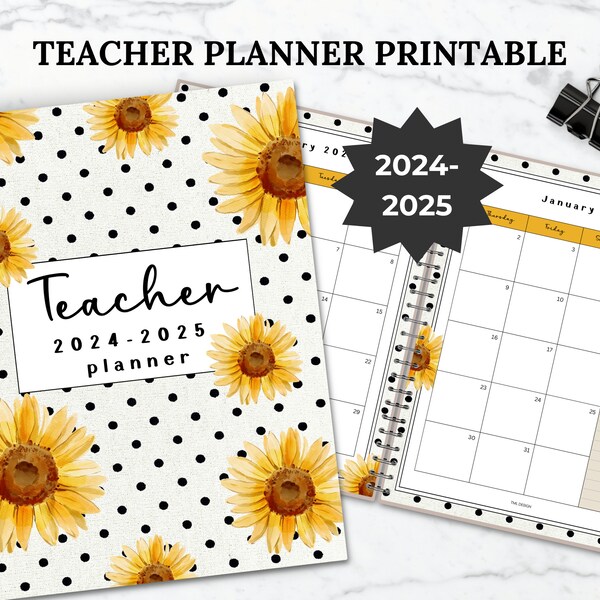 School Teacher Planner 2024 - Etsy