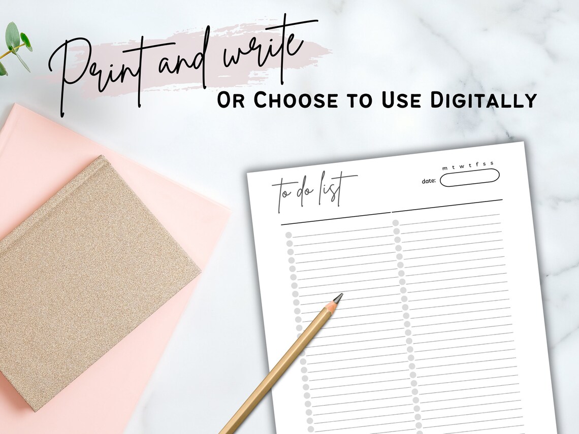 Editable to Do List Printable Bundle To-do List Digital - Etsy