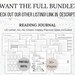 Book Review Bundle Printable Reading Journal Book Series Review Digital ...
