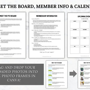 Editable PTO Welcome Packet PTA New Member Binder Template PTO Feedback ...