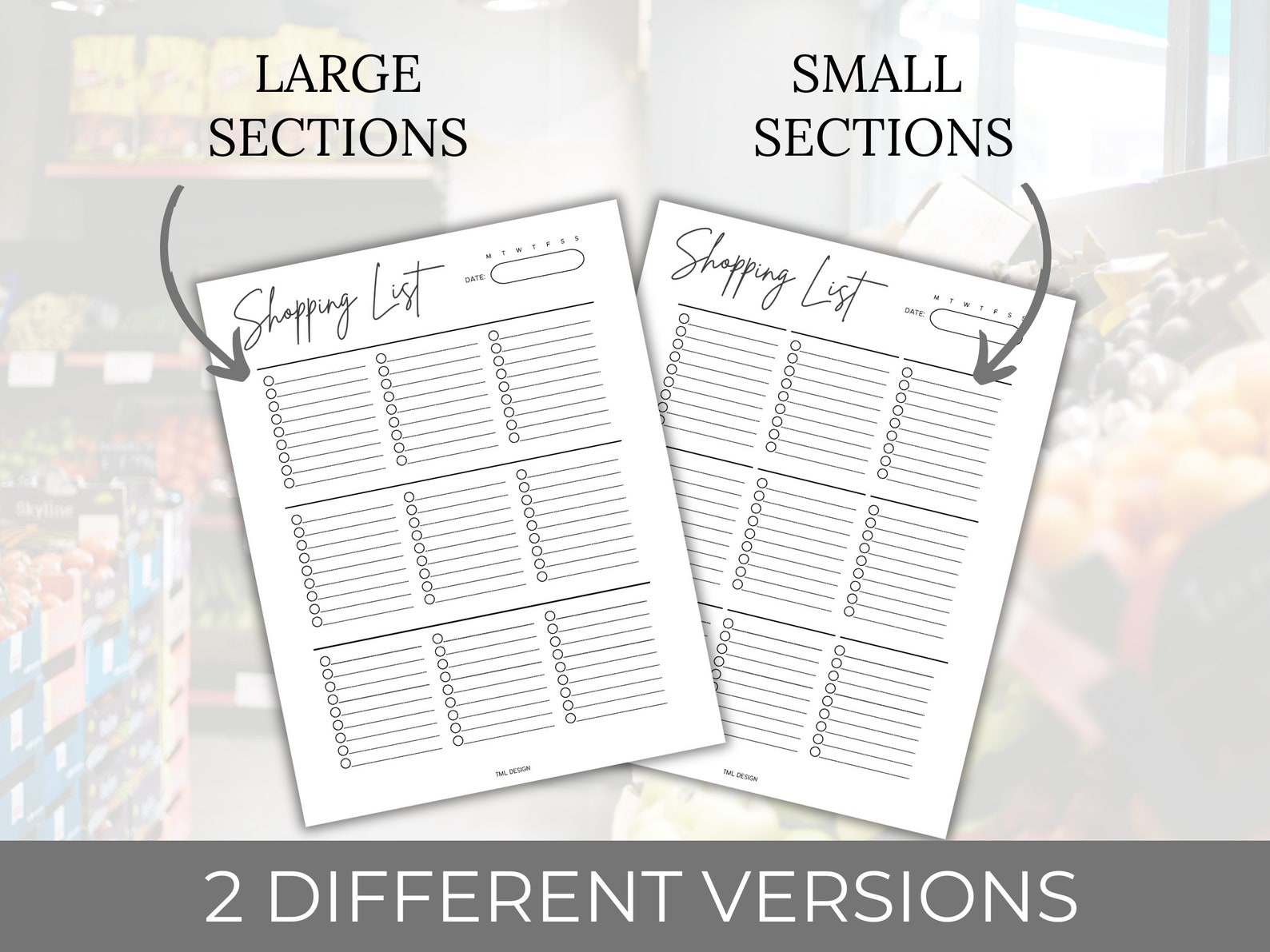 Editable Party Shopping List Printable Event Recipe Grocery - Etsy