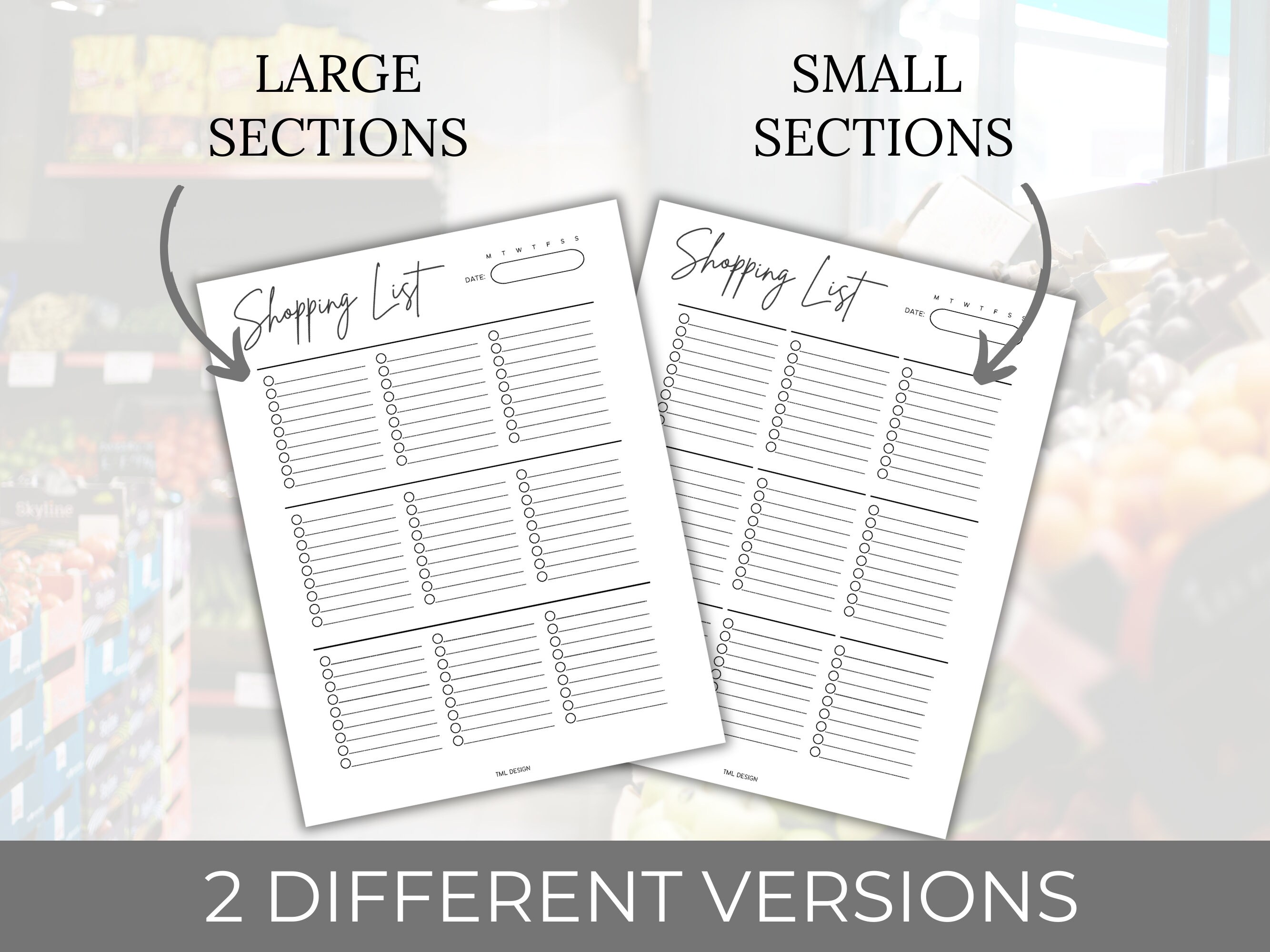 Editable Party Shopping List Printable Event Recipe Grocery - Etsy