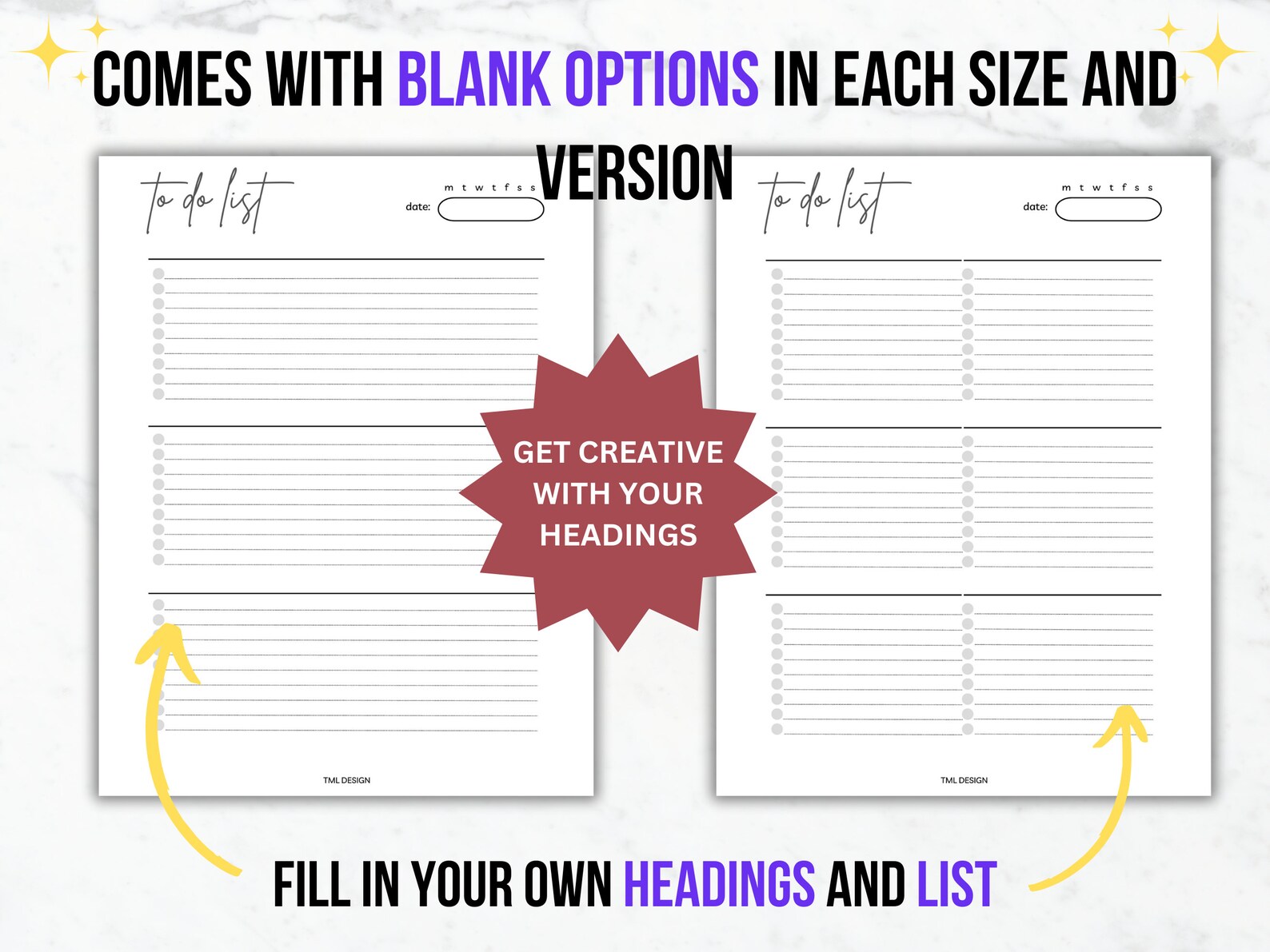 Editable to Do List Printable Bundle To-do List Digital - Etsy