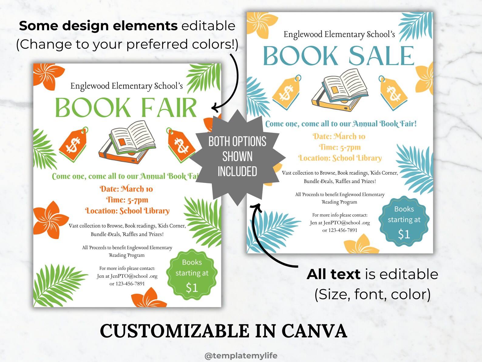 Book Sale Flyer Template Library Book Sale Flyer Summer Fundraising ...