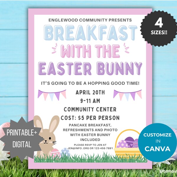 Easter Bunny Invite - Etsy