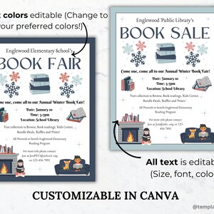 Winter Fundraiser Flyer Template Winter Event Invitation Bundle Book ...