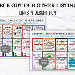 Spring Bingo Night Church Flyer Fundraiser Template Business Event ...