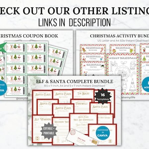 Letter From Elf Printable Christmas Tradition Note From Elf Letter ...