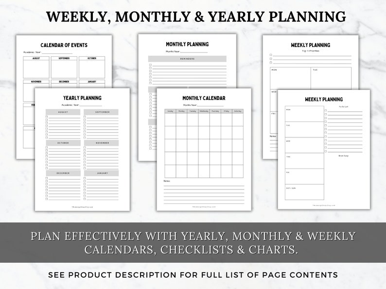Classroom Parent Planner Printable PTO Room Parent Binder Template PTA ...