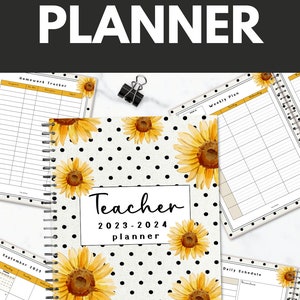 2024-2025 Teacher Planner Printable Monthly Calendar Weekly Planner ...