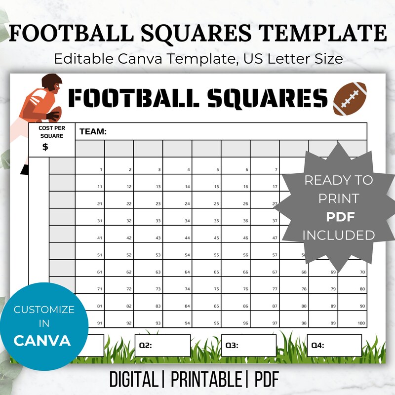 Super Bowl Square Boards - Etsy