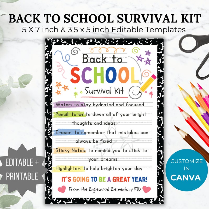 High School Survival Kit - Etsy