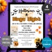 Halloween Bingo Night Flyer Invitation Template Halloween Movie ...