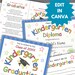 Editable Kindergarten Graduation Invitation Printable Elementary ...