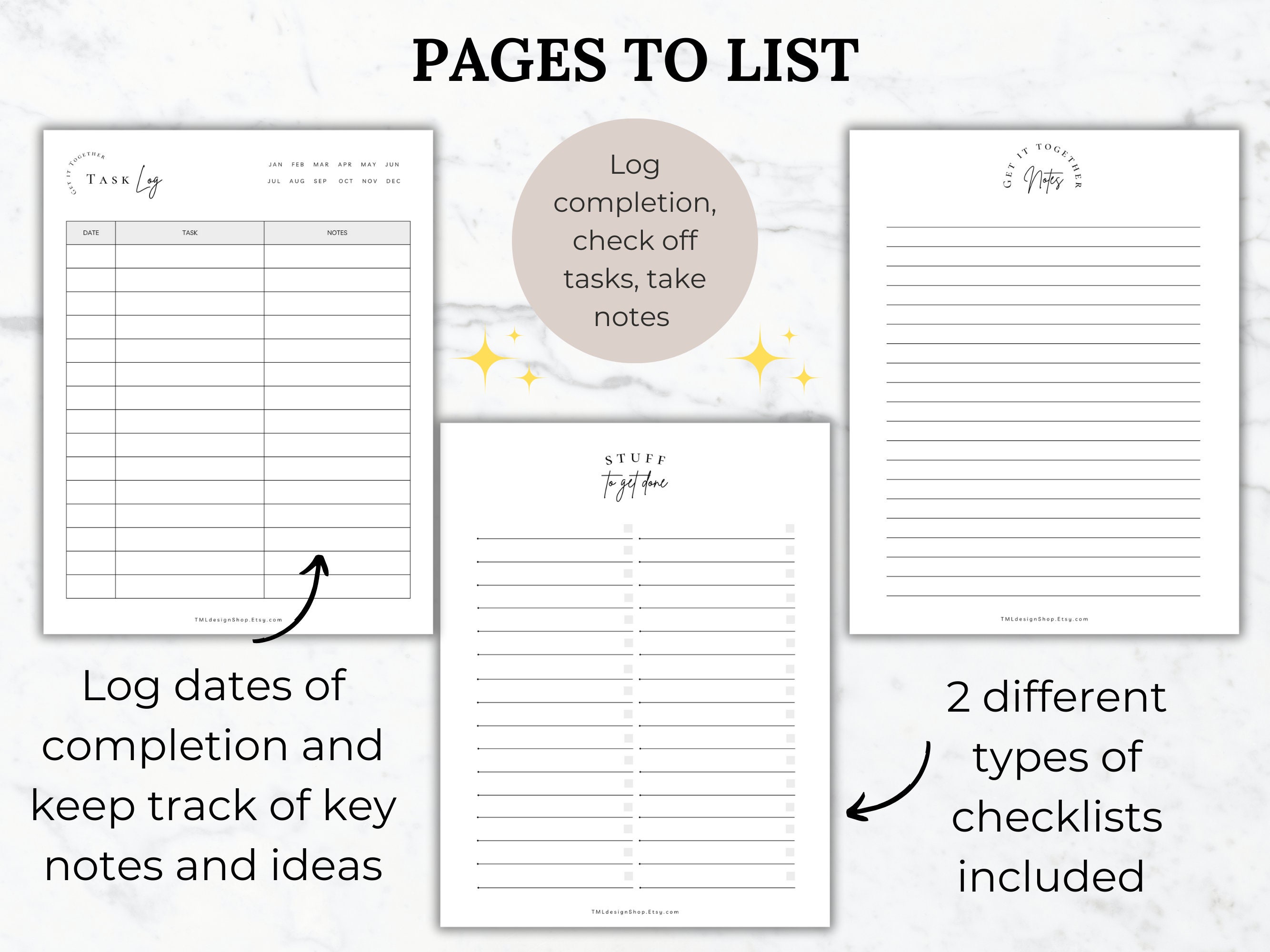 Brain Dump Planner Printable Brain Dump Journal Page Task Tracker Daily ...
