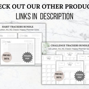 30 Day Challenge Tracker Printable Monthly Challenge Planner Daily ...