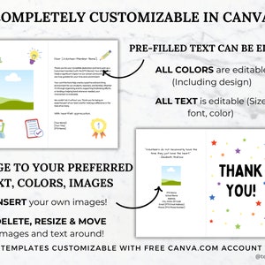 PTA Volunteer Gift Printable PTO Member Thank You Card Template End of ...