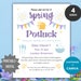 Spring Potluck Invitation Template Potluck Invite Flyer Spring Office ...