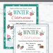 Winter Event Invite Flyer Editable Winter Party Invitation - Etsy