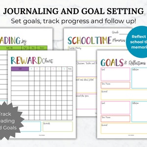 Editable School Year Planner Printable 2024-2025 Monthly Calendar Kid ...