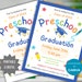 Editable Preschool Graduation Invite Printable Pre-k Graduation ...