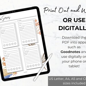 Book Reading Journal Printable Bundle Reading Planner Log Book Reading ...