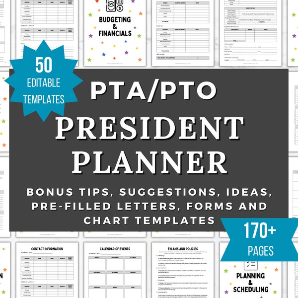 Pta President Binder - Etsy