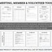 Printable PTA President Planner PTO Template Editable PTA Forms Binder ...