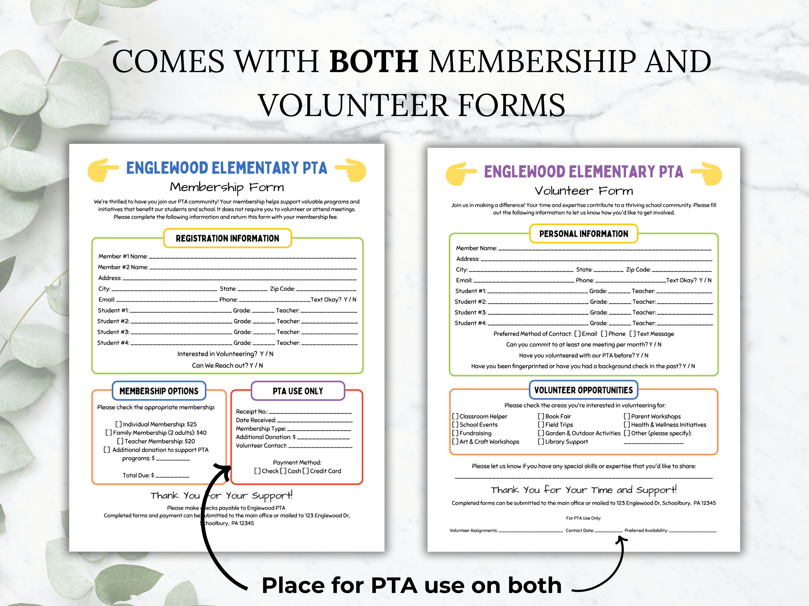 Editable PTA Flyer Bundle PTA Hand Out Templates Why Join the - Etsy