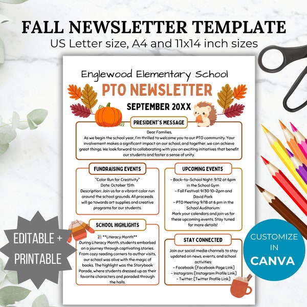 Newsletter Template - Etsy