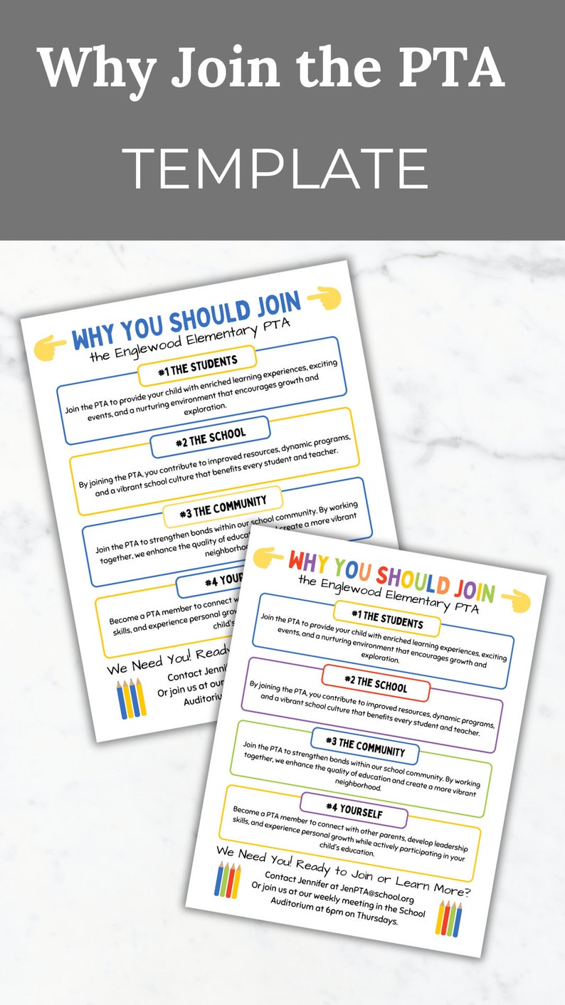 Why Join PTA Flyer Why Join PTO Flyer Editable Pto Template - Etsy Why Join PTA Flyer Why Join PTO Flyer Editable Pto Template - Etsy