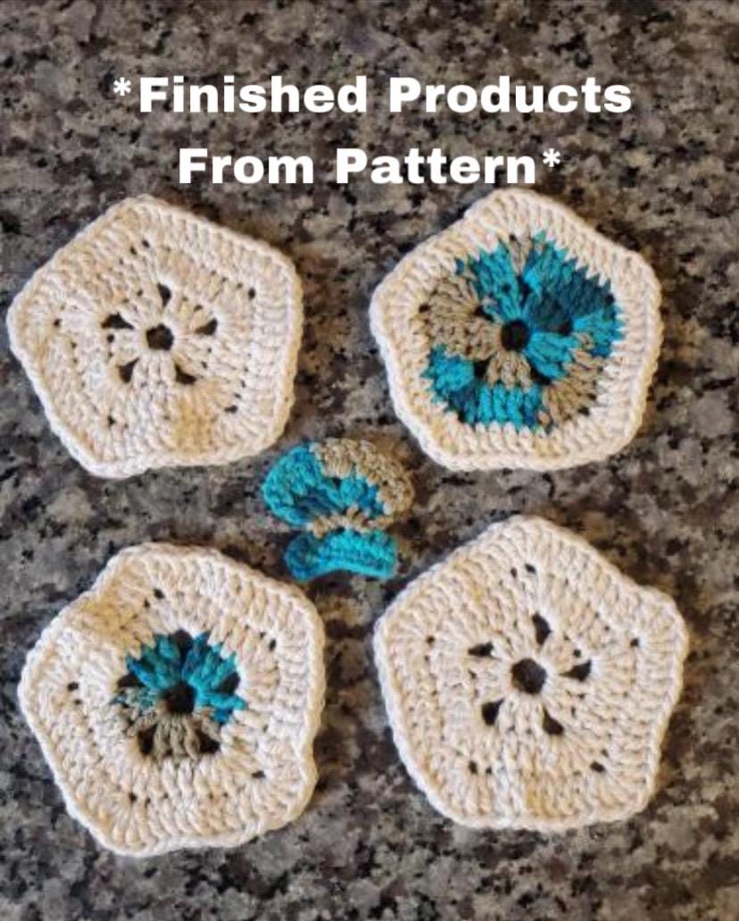 Sand Dollar Coaster Crochet Pattern - Etsy
