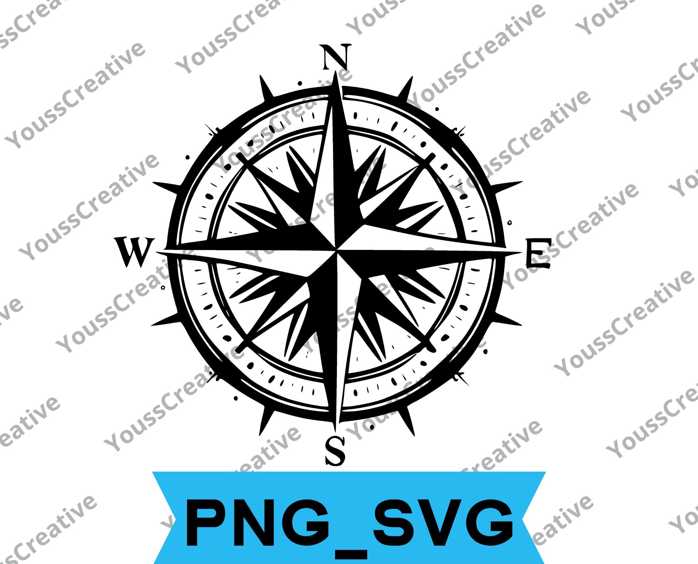 Compass, Compass SVG, Compass Rose SVG, Nautical Compass SVG, Svg, Dxf ...