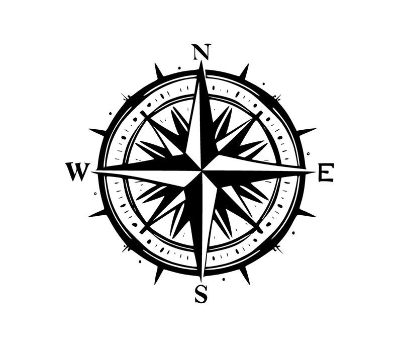 Compass Compass Svg Compass Rose Svg Nautical Compass Svg Svg Dxf Png Eps Pdf Cricut