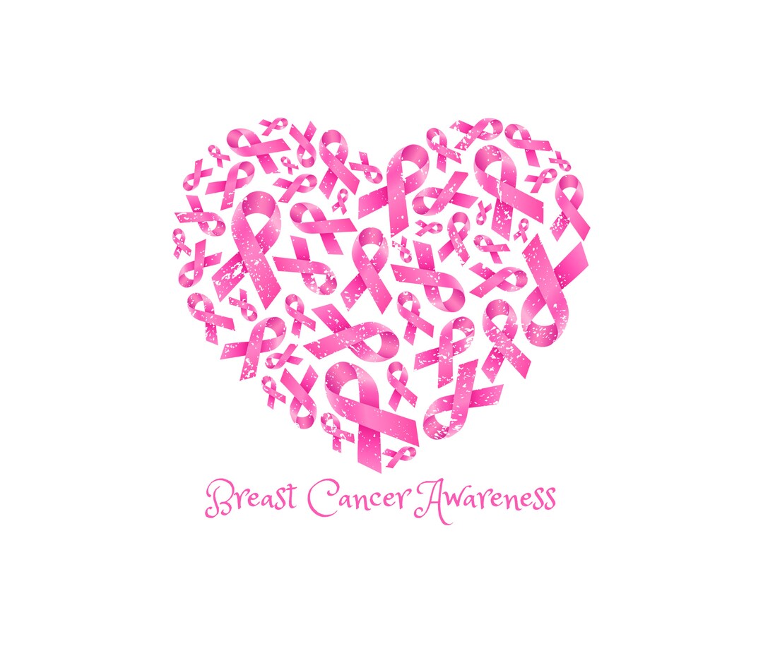 Heart Cancer Ribbons Pink Heart PNG Awareness PNG SVG - Etsy