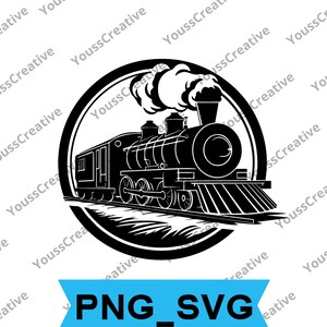 Tren de vapor Decoración Diseño tren svg Laser Cut,png, ,WallArt, CNC ...