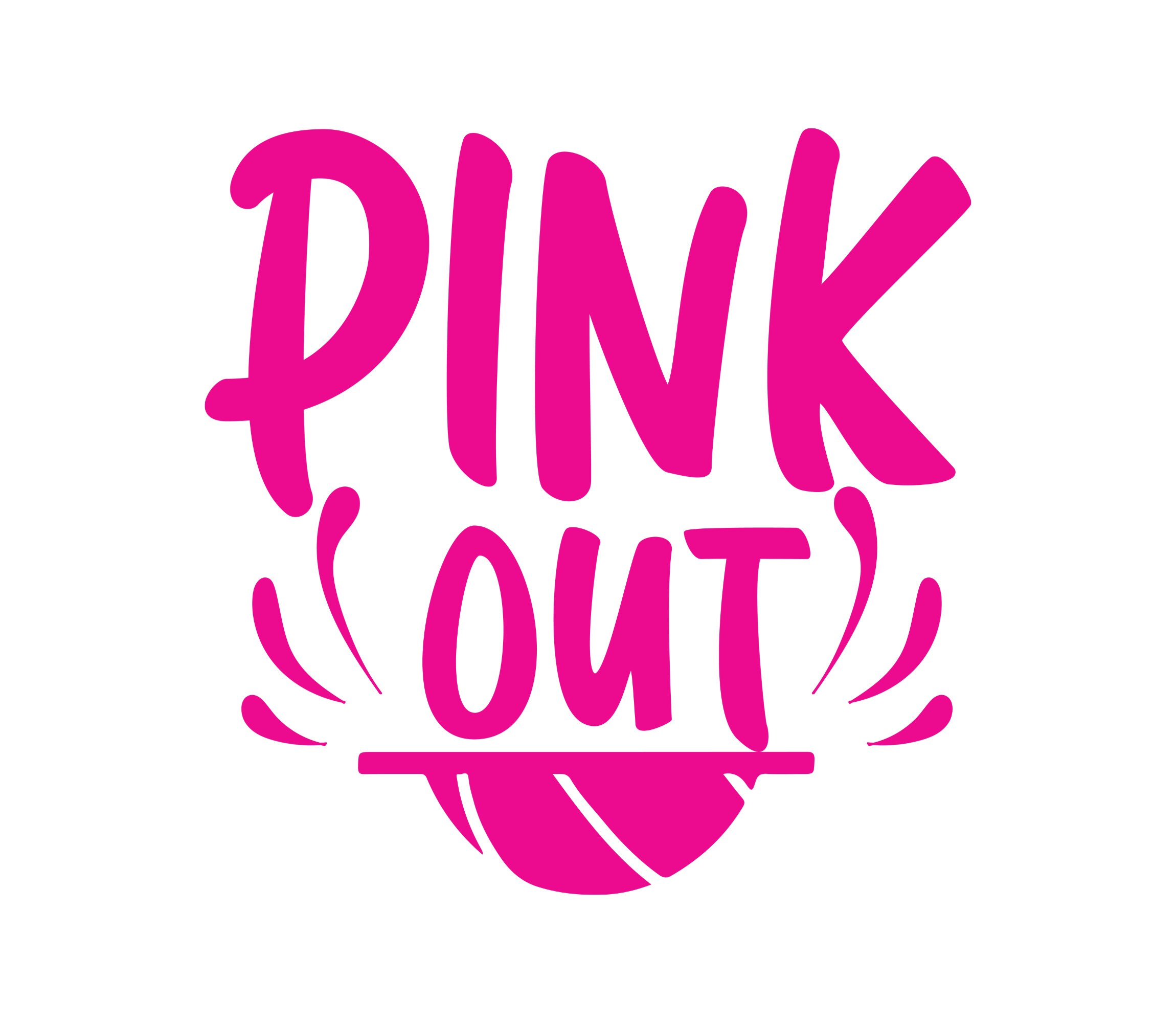 Pink Out Svg Pink Out Drip Breast Cancer Svg Cancer Ribbon - Etsy