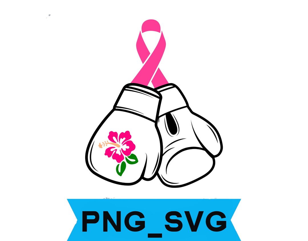 Cancer Boxing Gloves With Ribbon Png Sublimation Design Download ...