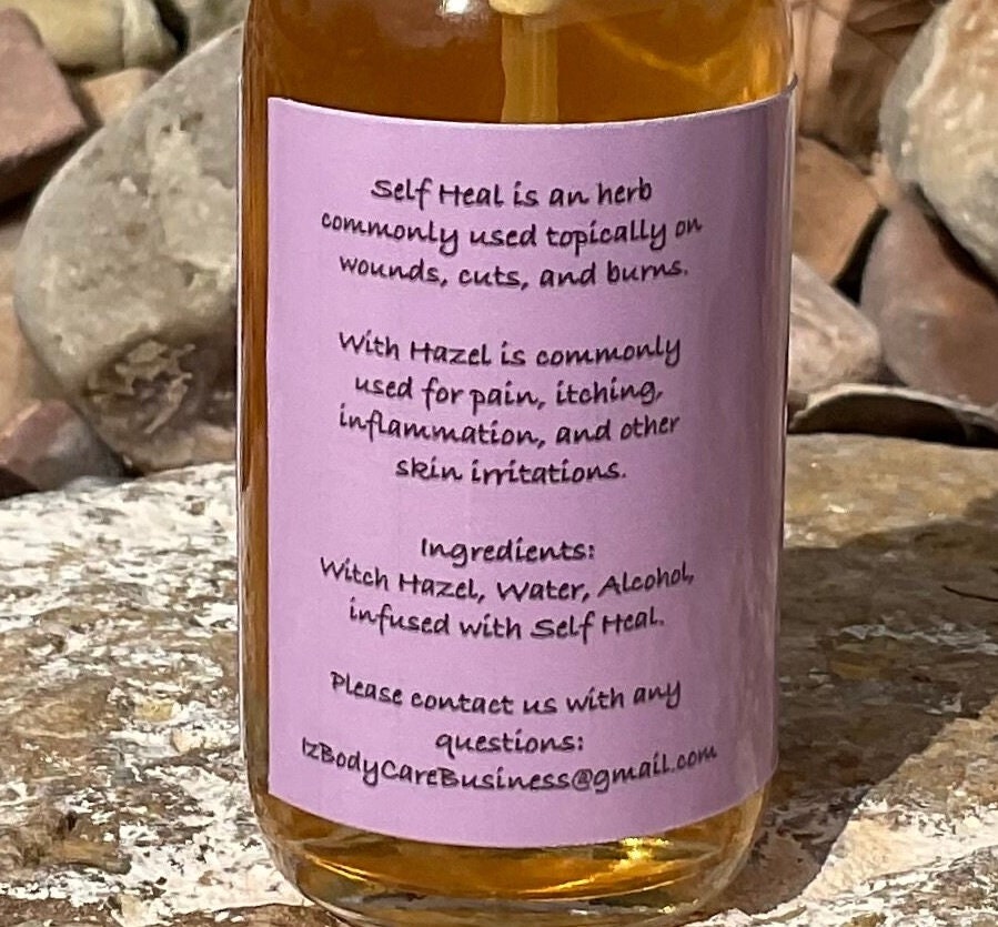Self Heal Infused Natural Calming Postpartum Spray Astringent Resilient ...