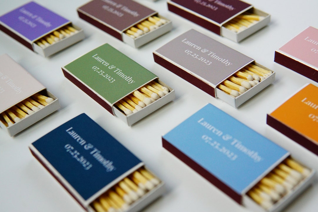 Custom Wedding Matchboxes | Personalized Wedding Matchbooks | Wedding ...