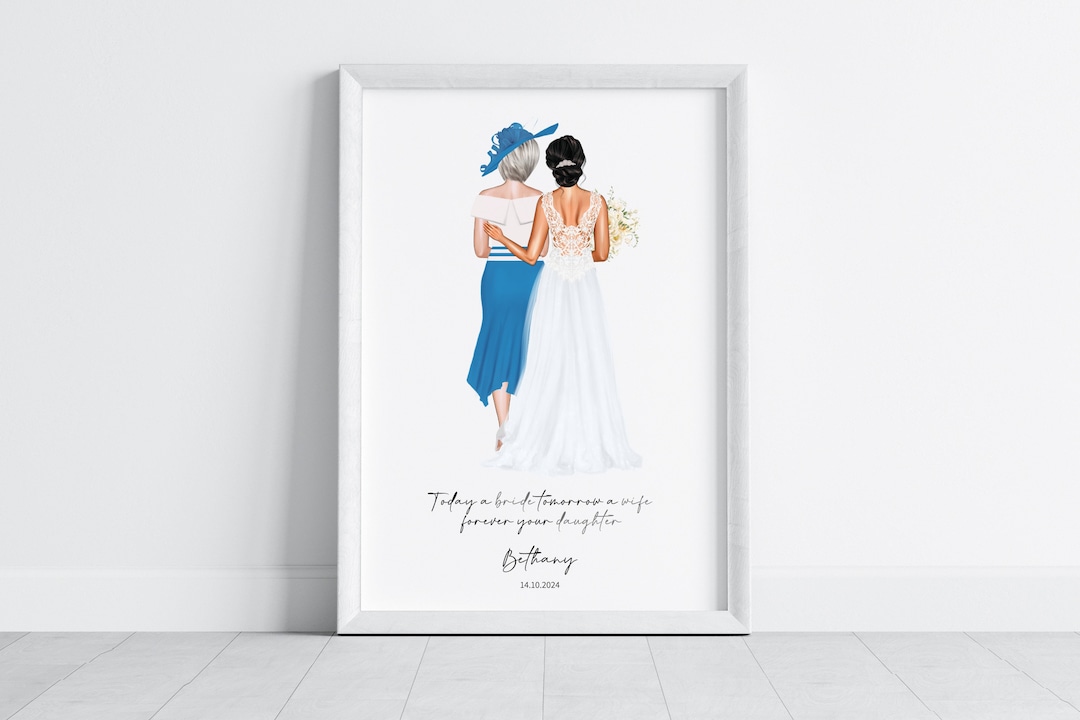 Mother of the Bride | Personalised Wedding Gift, Print | Bridal Gifts ...