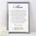 Mother of the Bride Poem | Gift From the Bride | Mum Wedding Day Thank ...