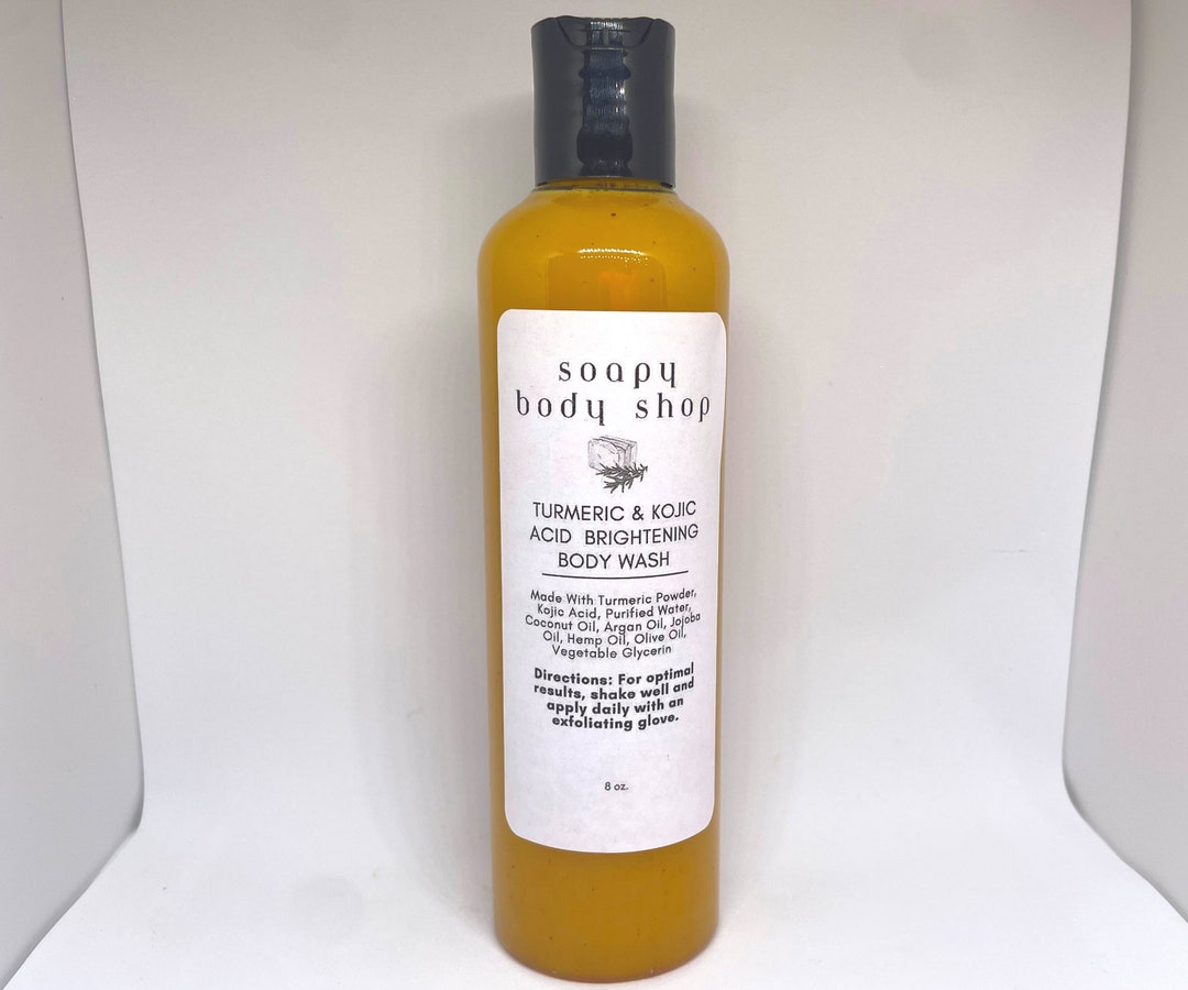 Turmeric And Kojic Acid Body Wash 8 Oz Unscented Turmeric Soap Kojic