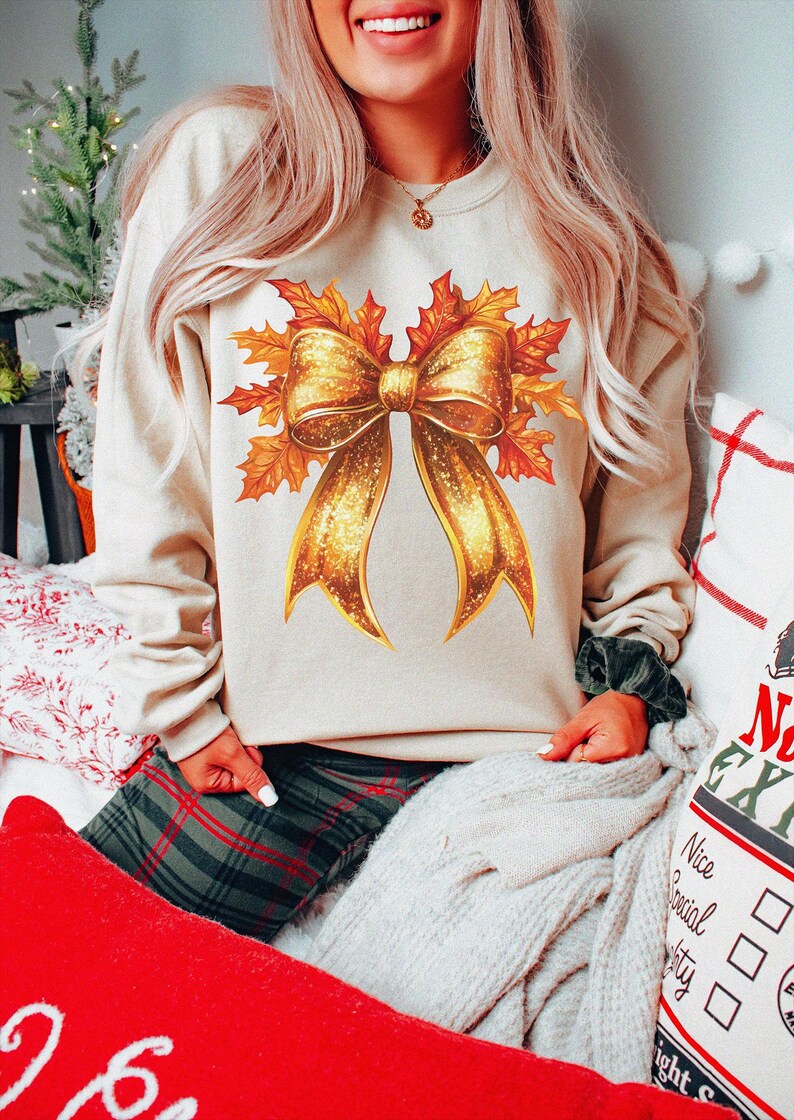 Coquette Fall Bow Png, Retro Fall Bow Png, Fall Coquette Bow Png, Fall ...