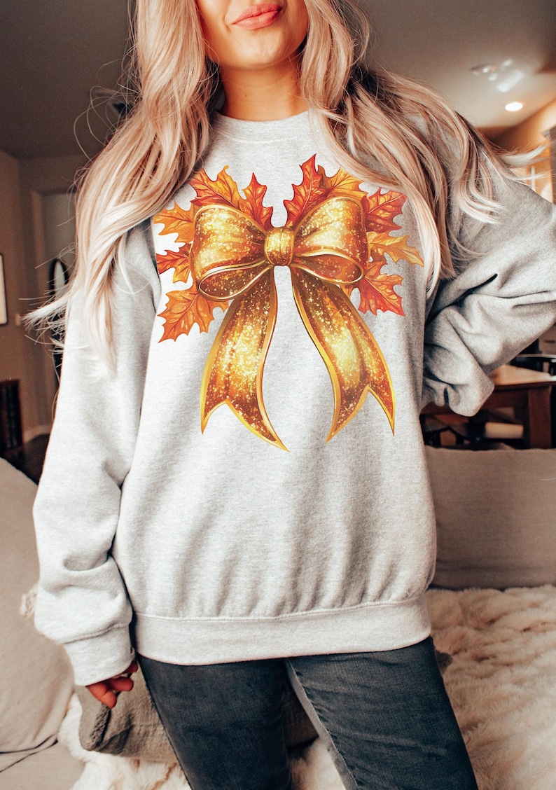 Coquette Fall Bow Png, Retro Fall Bow Png, Fall Coquette Bow Png, Fall ...